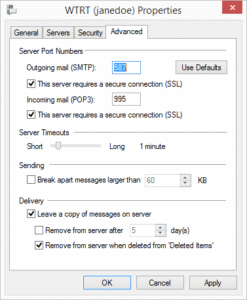 Email Set Up Instructions - West Texas Rural Telephone